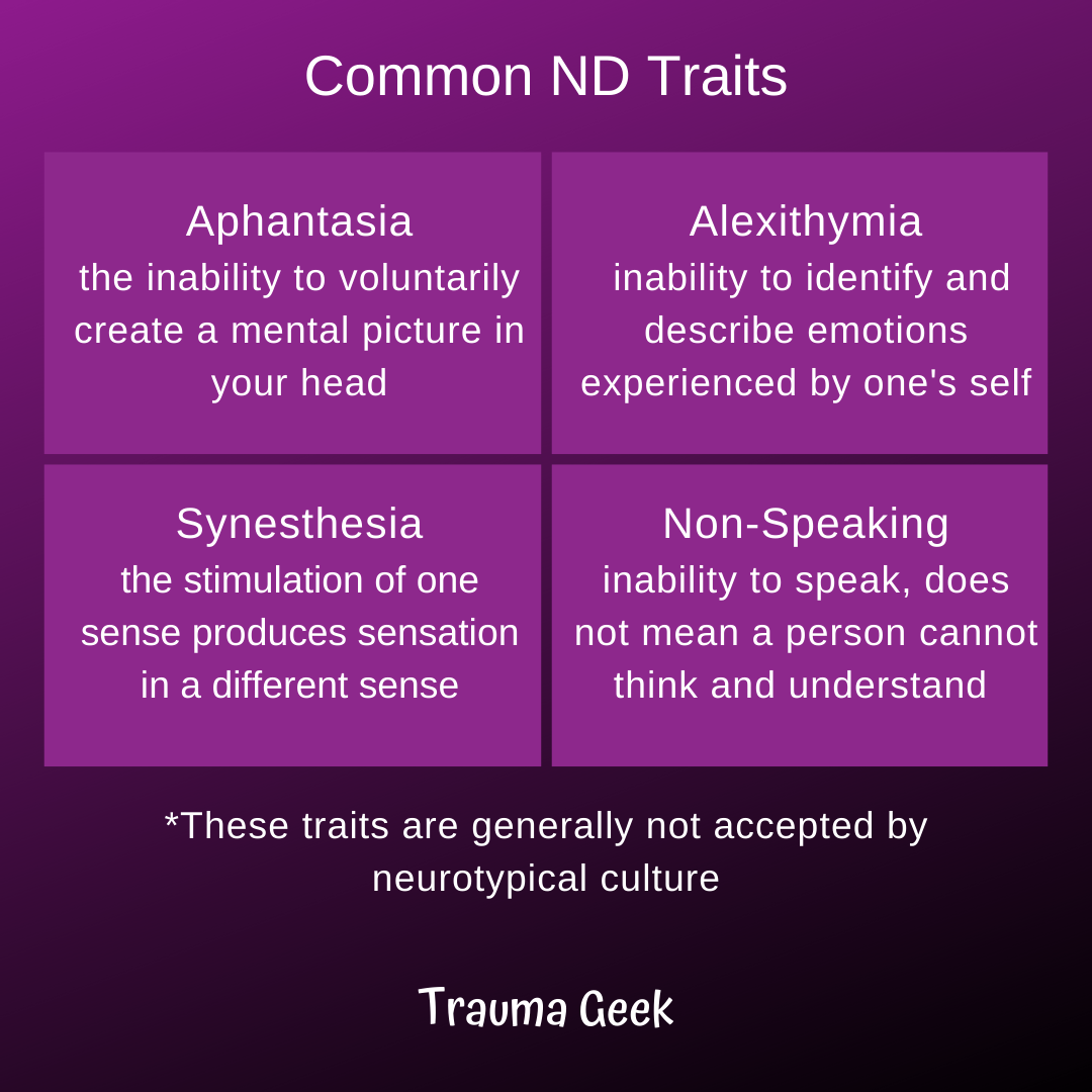 Neurodivergent Identity [graphics] — Trauma Geek