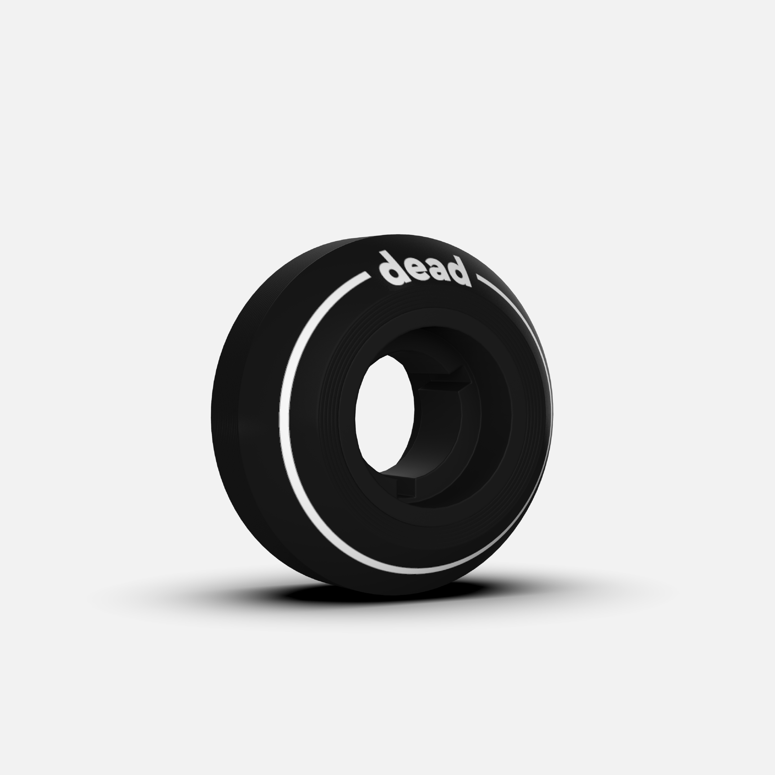 45mm/100a - black/white - set of 4 — DEAD WHEELS