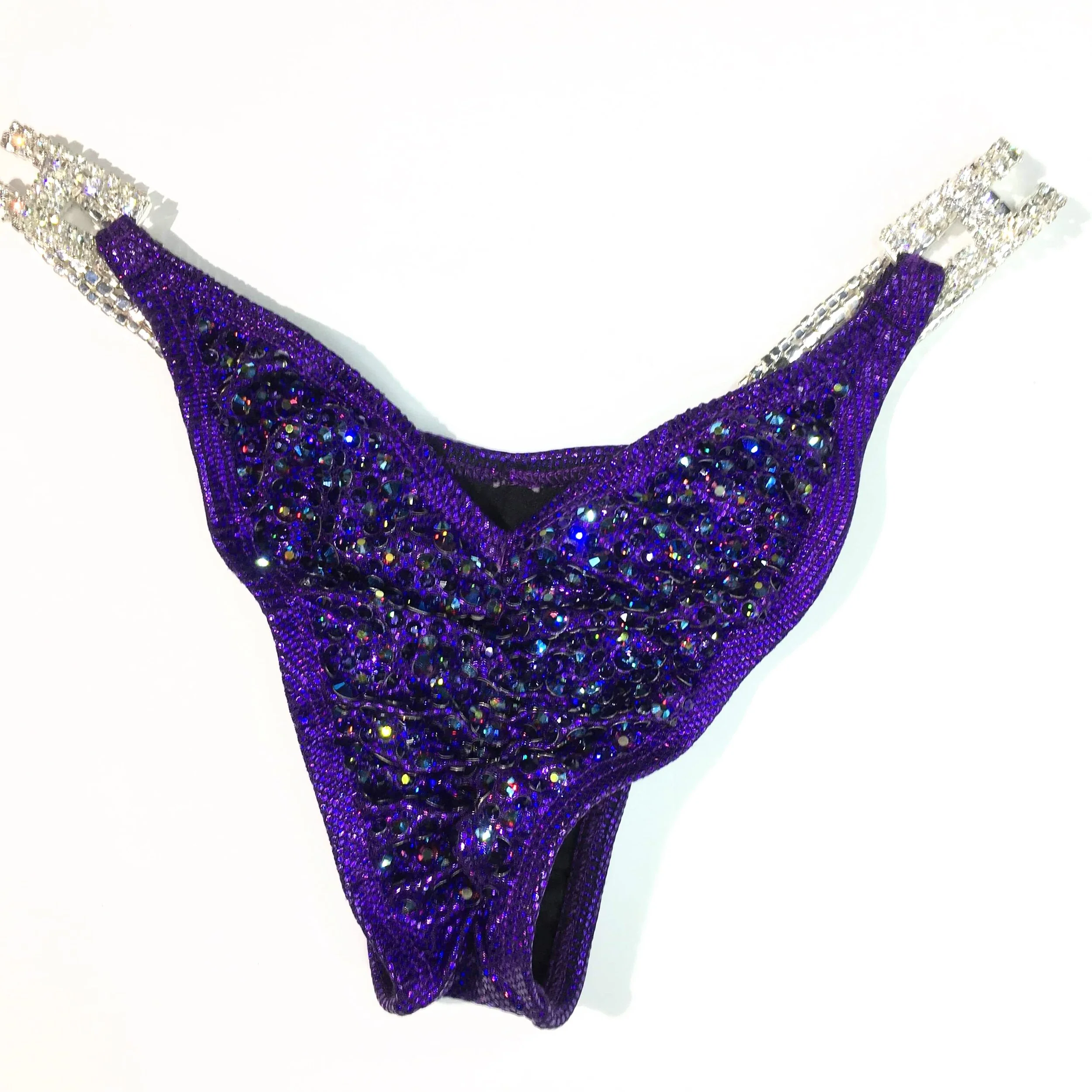 Stunning Purple Competition Bikini- Heavy Rhinestones ~ Shine Bikinis