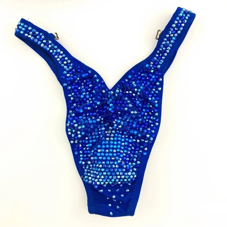Royal Blue Figure Competition Suit ~ Shine Bikinis