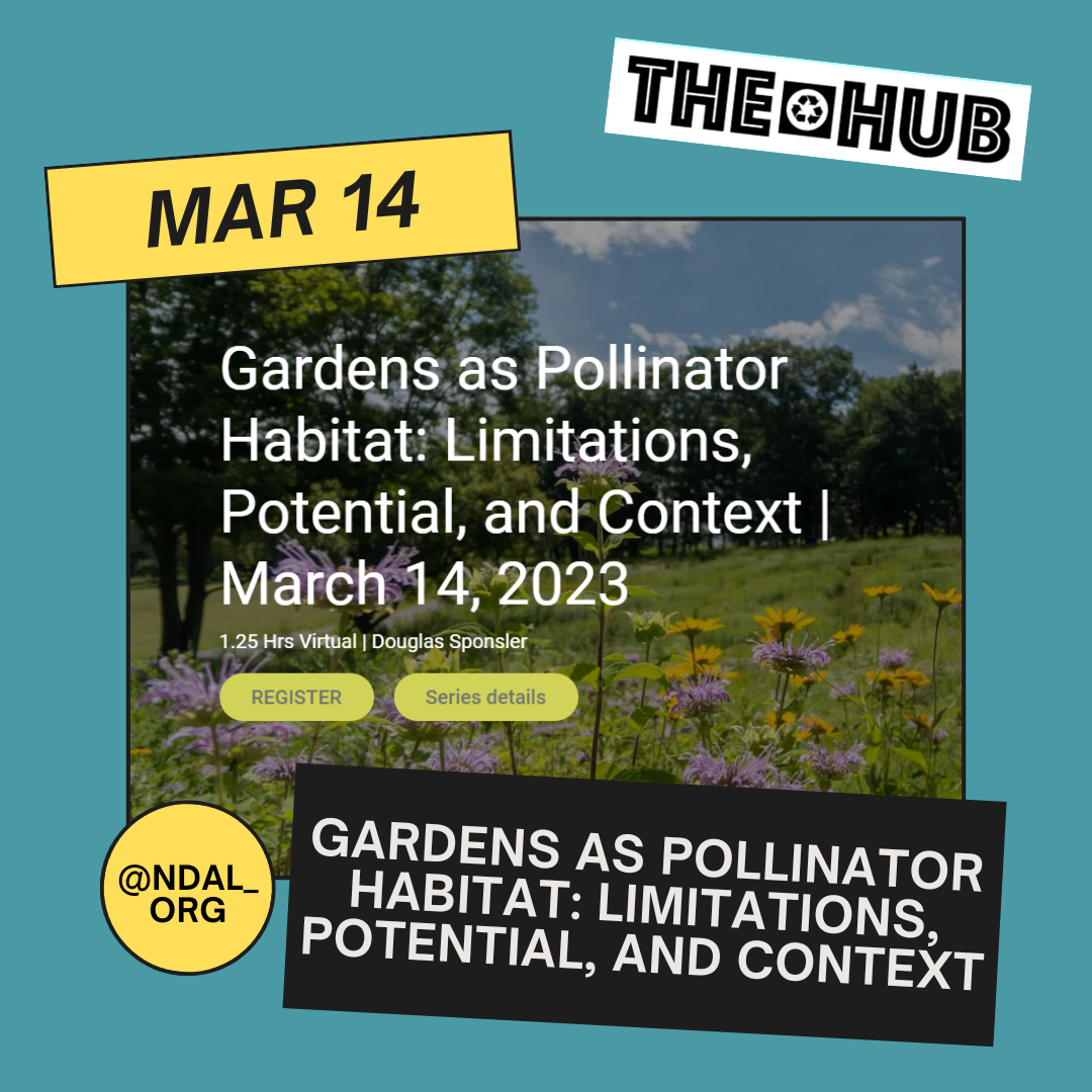 Gardens as Pollinator Habitat: Limitations, Potential, and Context ...