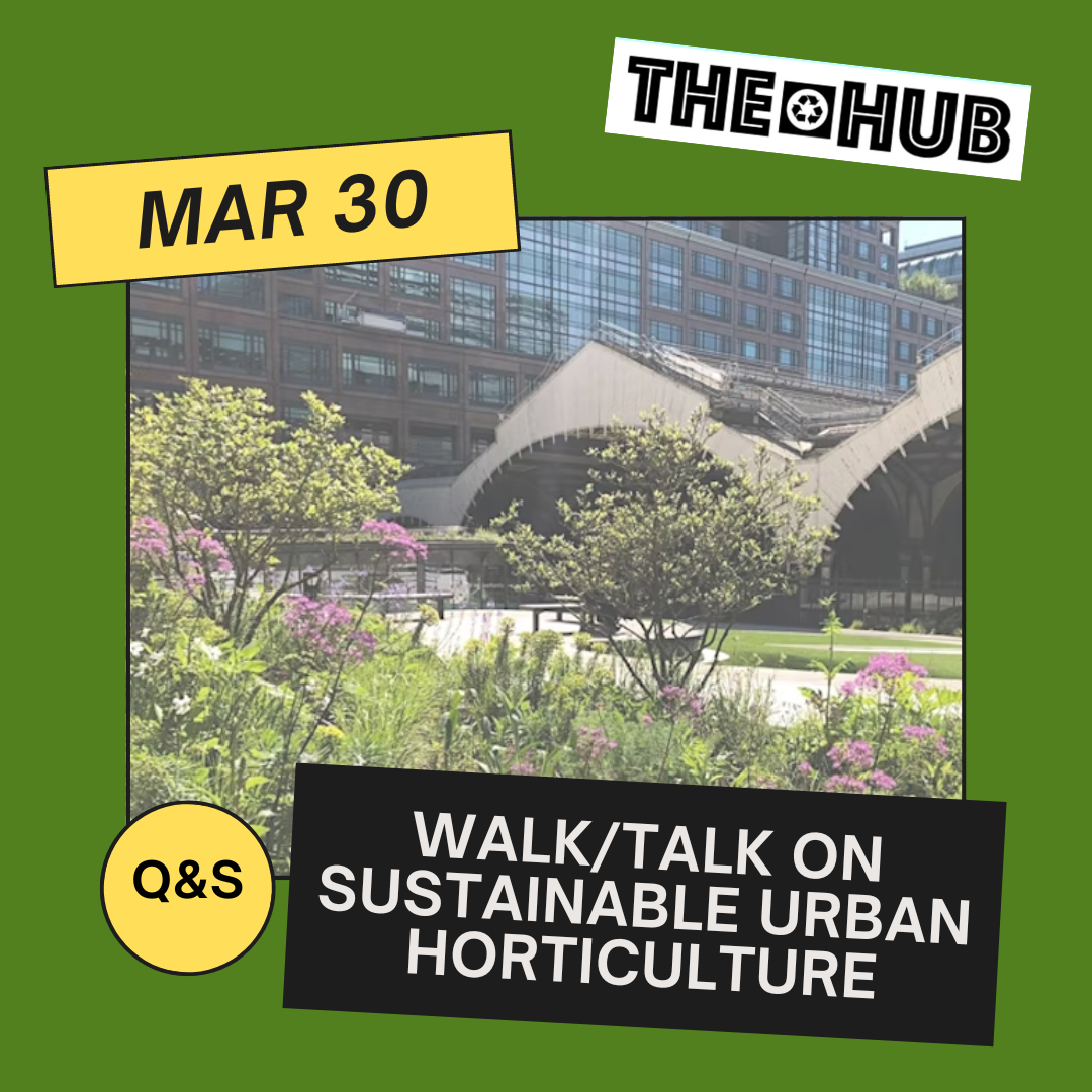 Walk/Talk on Sustainable Urban Horticulture — THE HUB