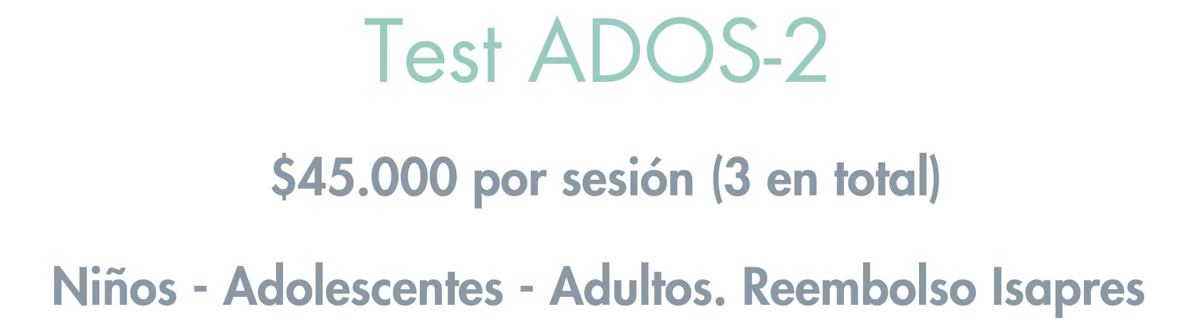 ADOS-2 — Centro Centro Klinikós