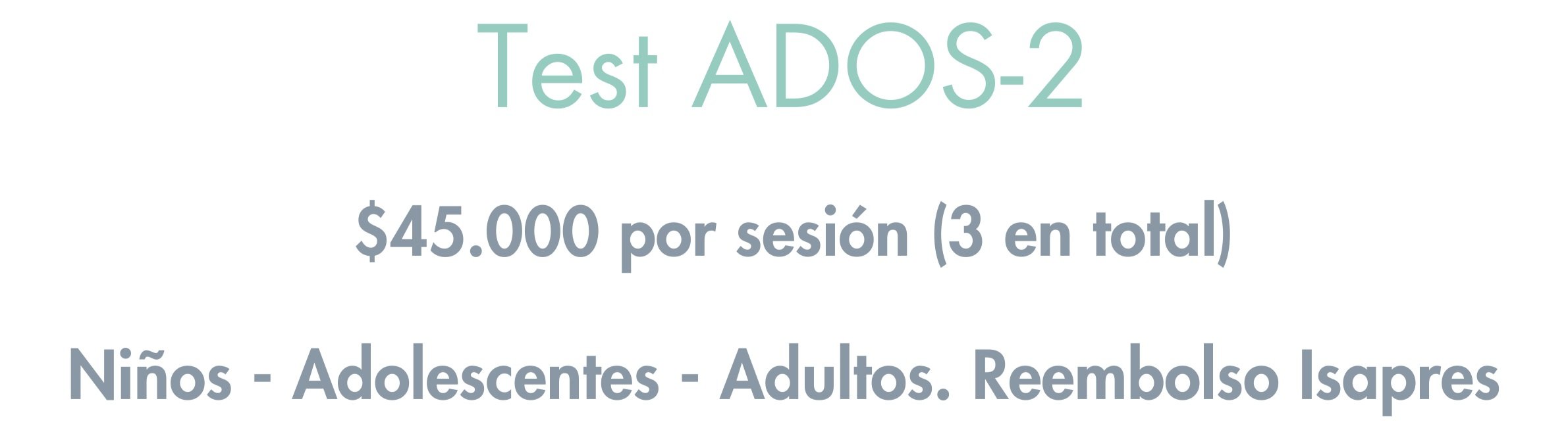 ADOS-2 — Centro Centro Klinikós