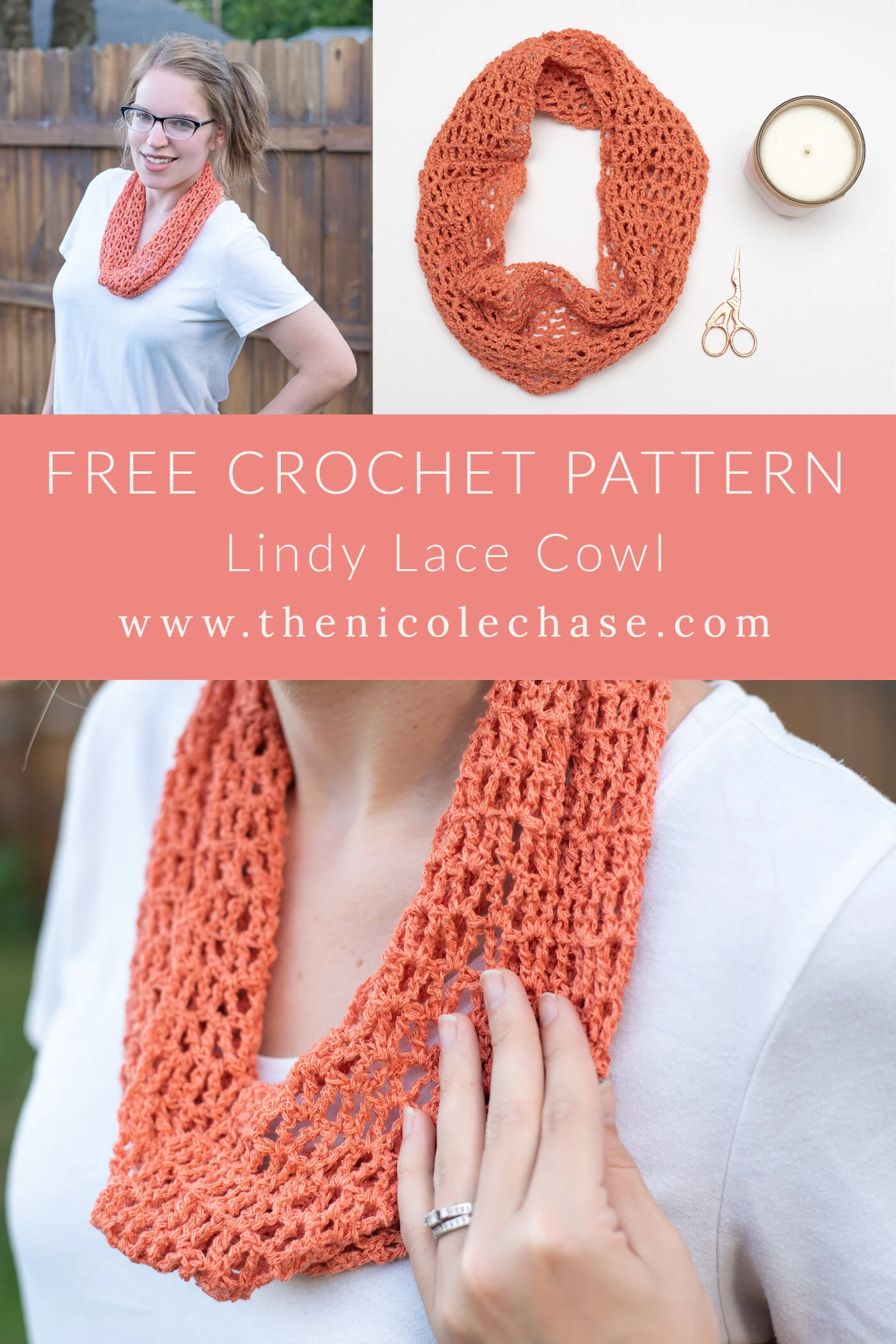 Lindy Lace Cowl - Free Crochet Pattern — Nicole Chase