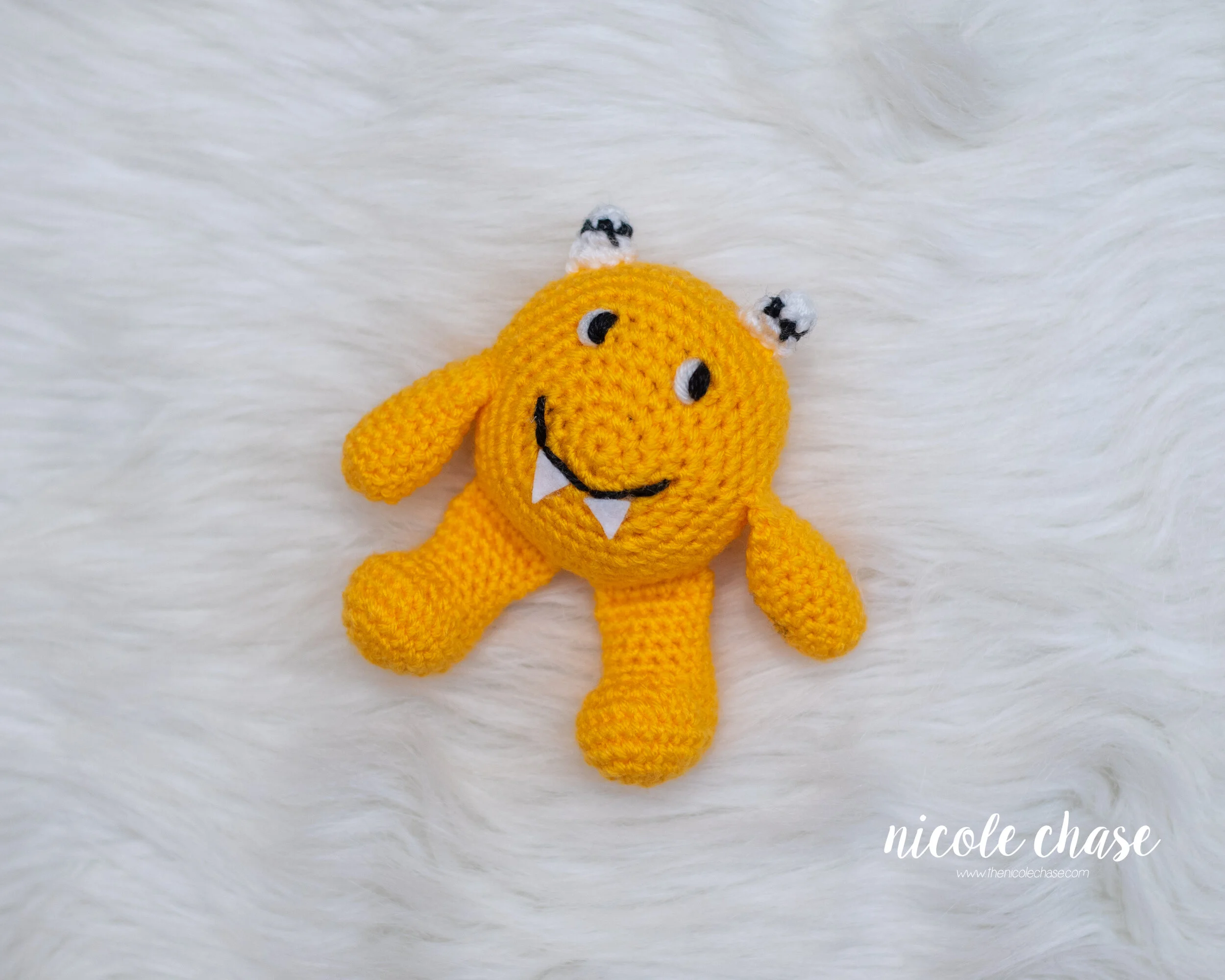 Nibbles the Monster - Free Crochet Pattern — Nicole Chase: Free Crochet ...