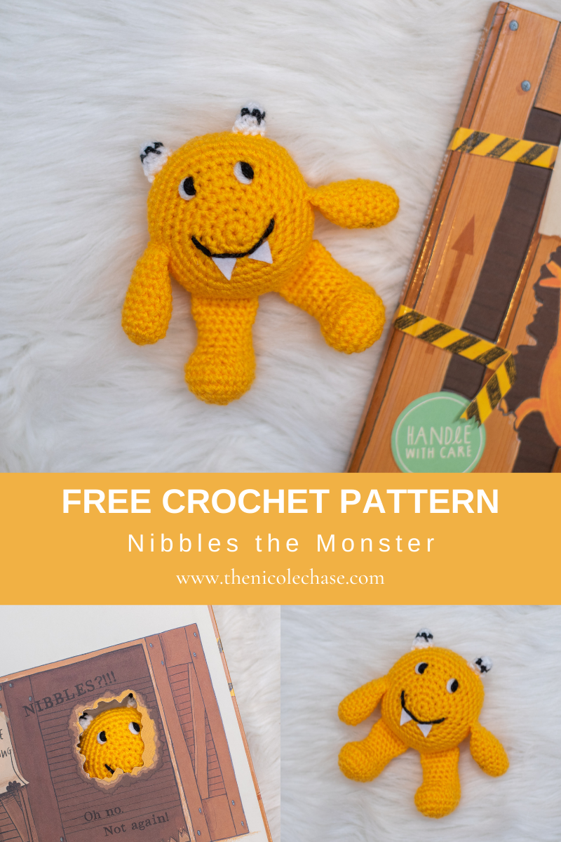 Nibbles the Monster - Free Crochet Pattern — Nicole Chase: Free Crochet ...