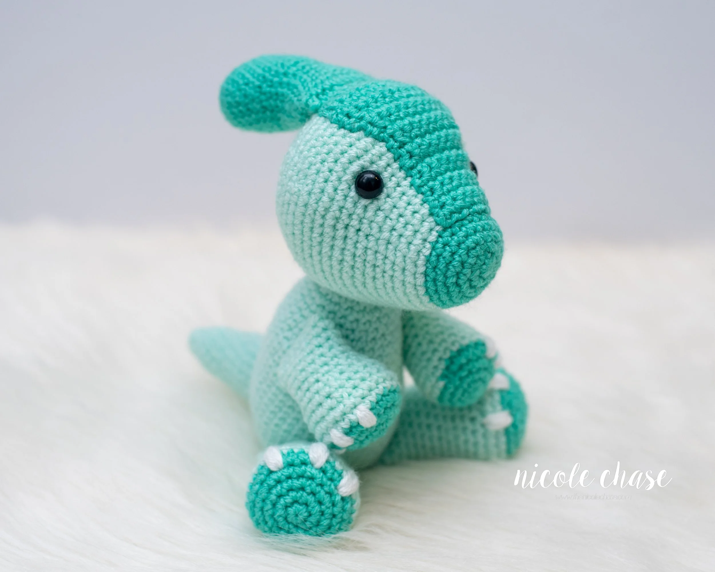 Parker the Parasaurolophus - Free Dinosaur Crochet Pattern — Nicole ...