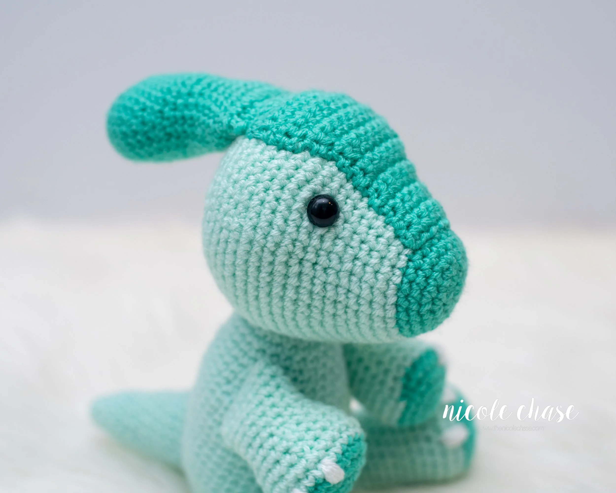 Parker the Parasaurolophus - Free Dinosaur Crochet Pattern — Nicole ...