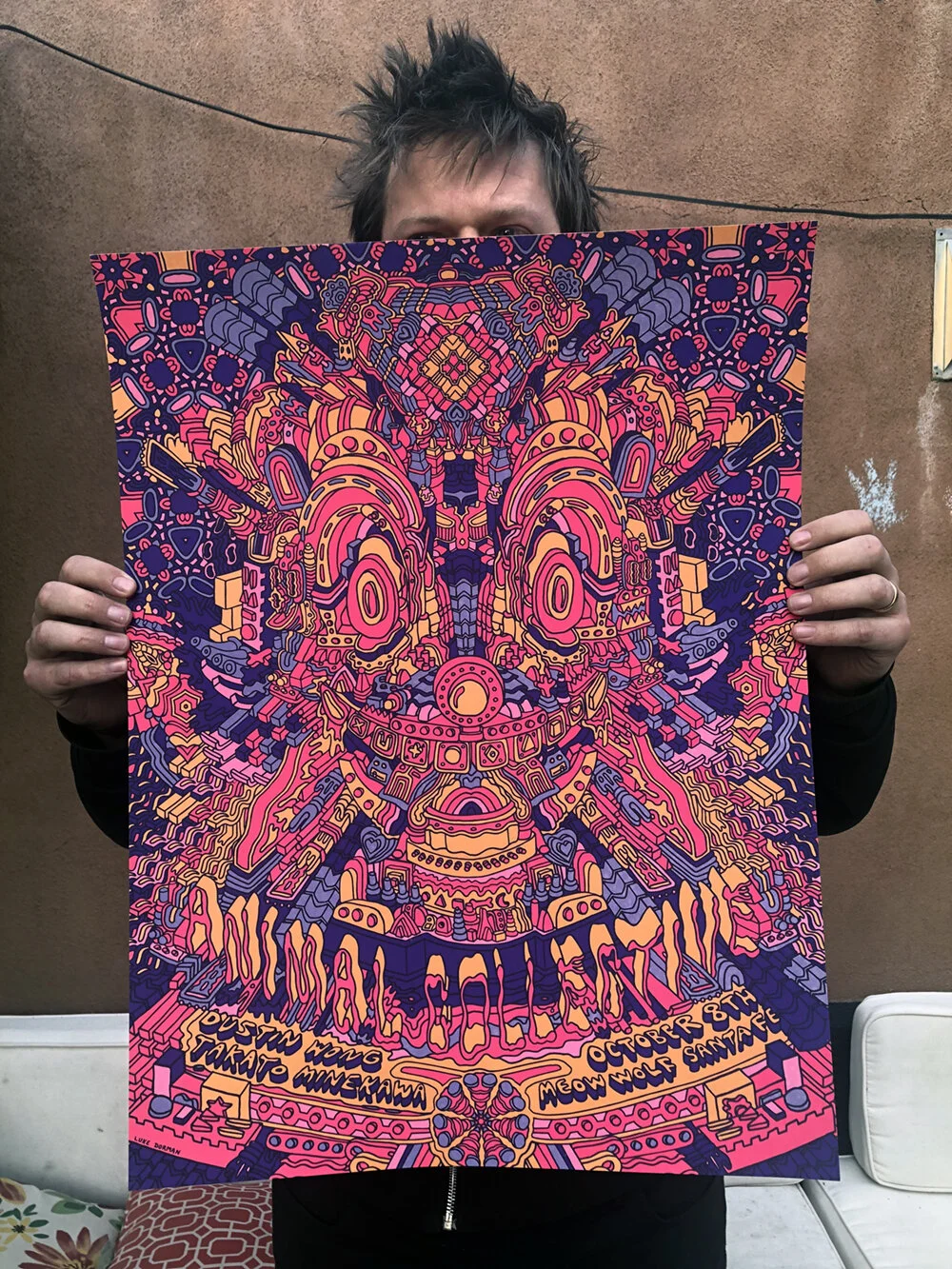 Animal Collective Meow Wolf Concert Poster — Psychic Fails