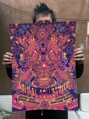Animal Collective Meow Wolf Concert Poster — Psychic Fails