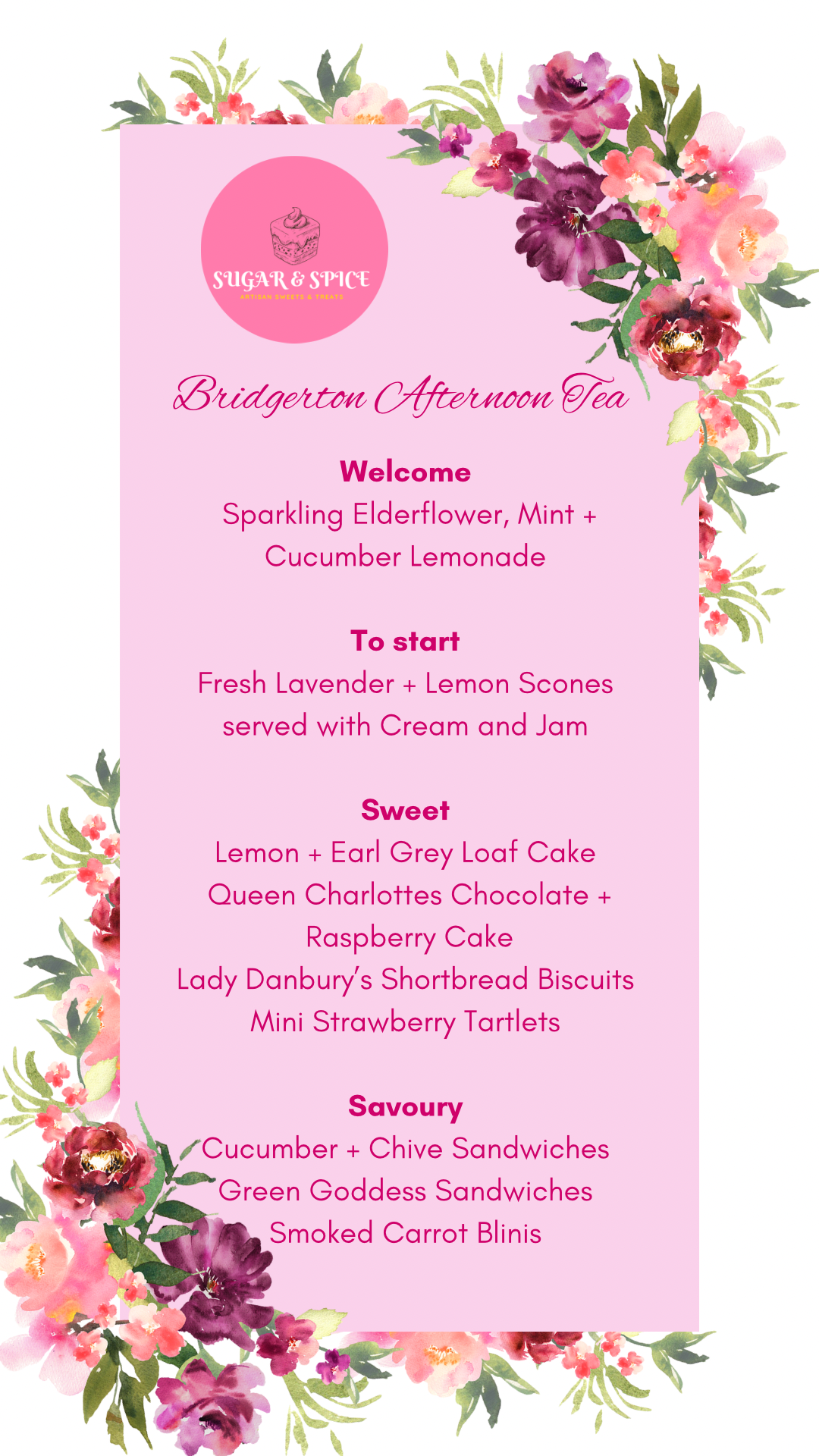 Afternoon Tea — Sugar & Spice