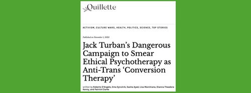 Recent Article Criticizes the Quality of Jack Turban's Analysis — The ...