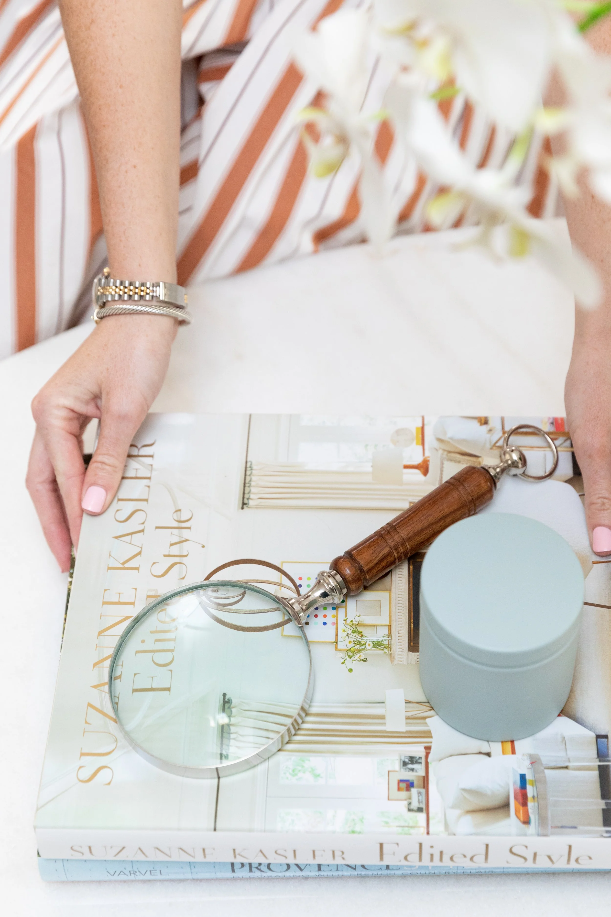 Coastal Grandmillennial Style Living Room