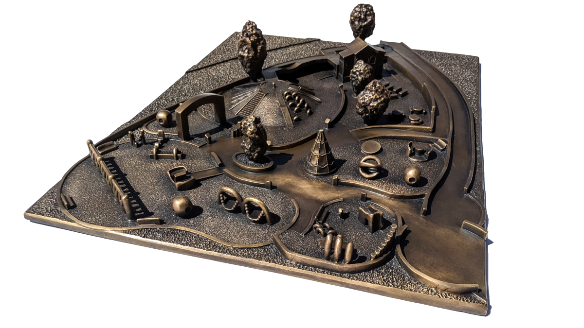 BRONZE TACTILE MAP:PALO ALTO PLAYGROUND — CONCEPT REALIZATIONS