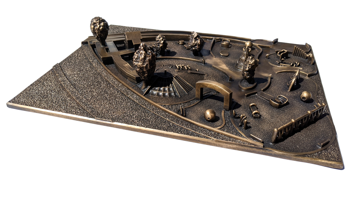BRONZE TACTILE MAP:PALO ALTO PLAYGROUND — CONCEPT REALIZATIONS