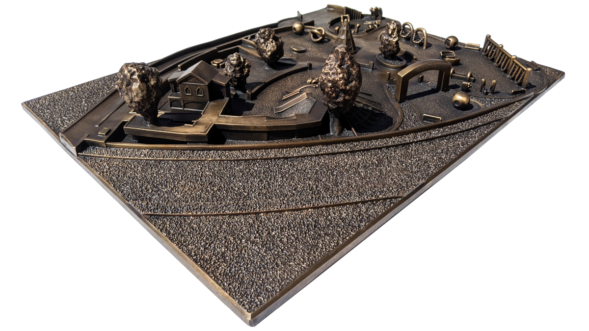 BRONZE TACTILE MAP:PALO ALTO PLAYGROUND — CONCEPT REALIZATIONS