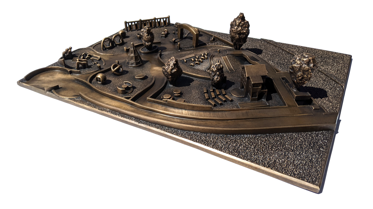 BRONZE TACTILE MAP:PALO ALTO PLAYGROUND — CONCEPT REALIZATIONS