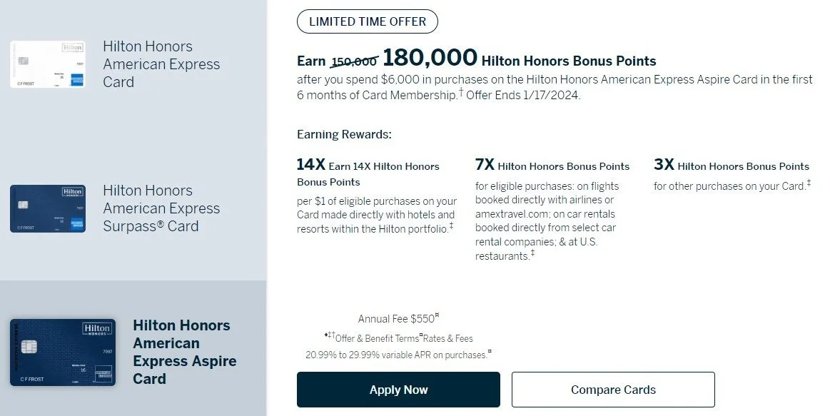 Credit Card Review: AMEX Hilton Honors Aspire [Oct. 2023 Update ...