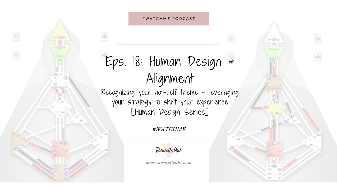 Eps. 18: Human Design & Alignment: Recognizing your not-self theme & leveraging your strategy ...