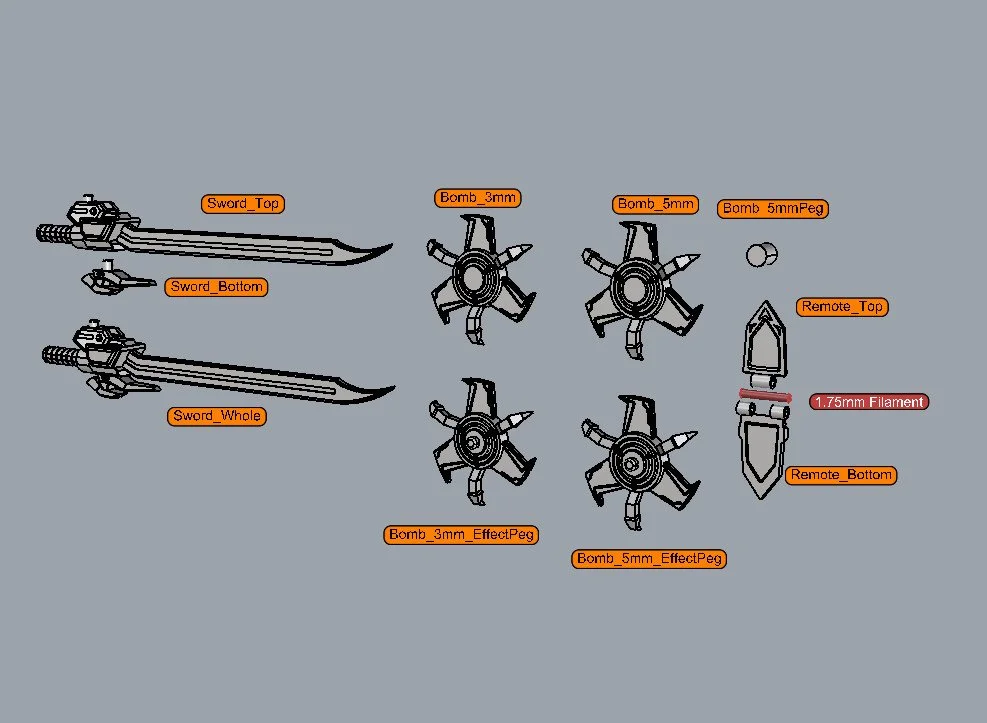 Transformers Gun Sword Shield