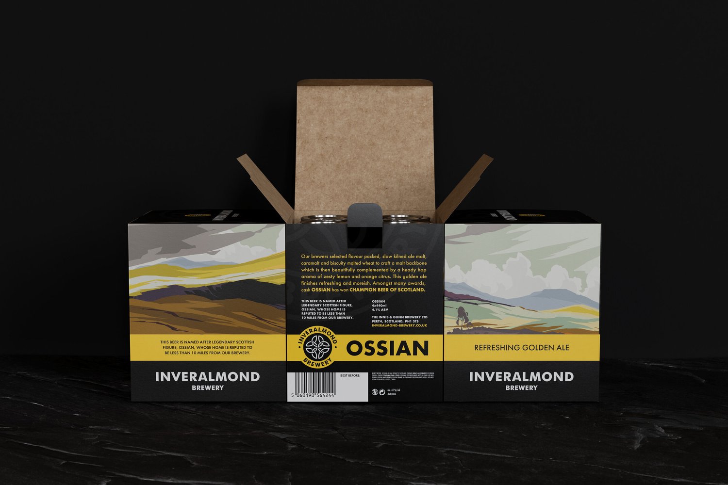 Ossian Shelf-pack: Scotlands number one golden ale now in cans ...