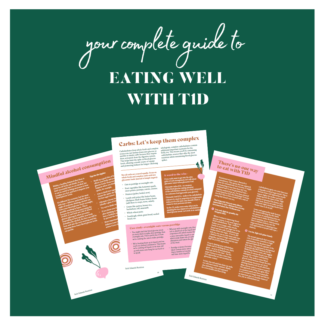 T1D Support Guides — Beth Edwards Nutrition