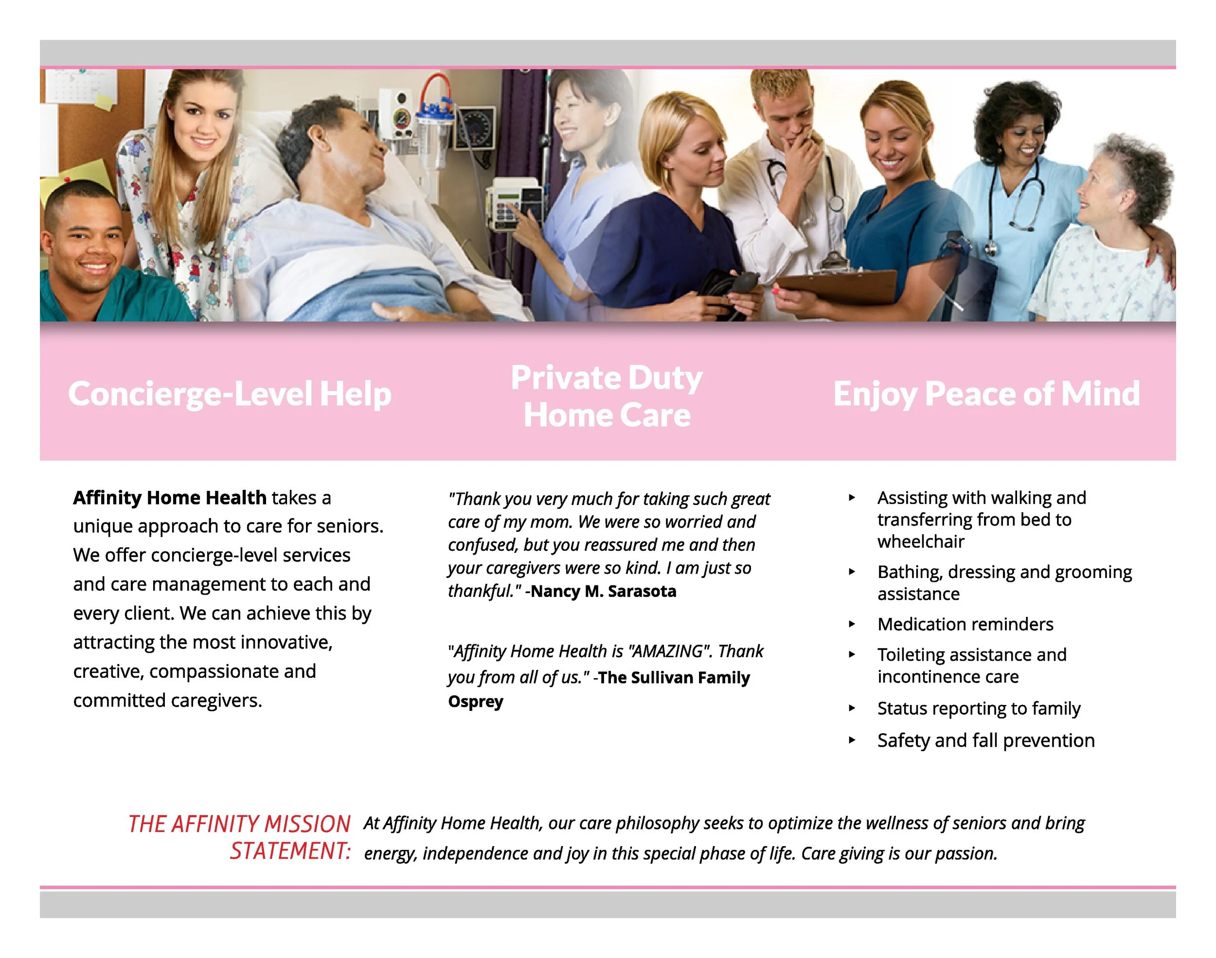Services — Affinity Home Health Services