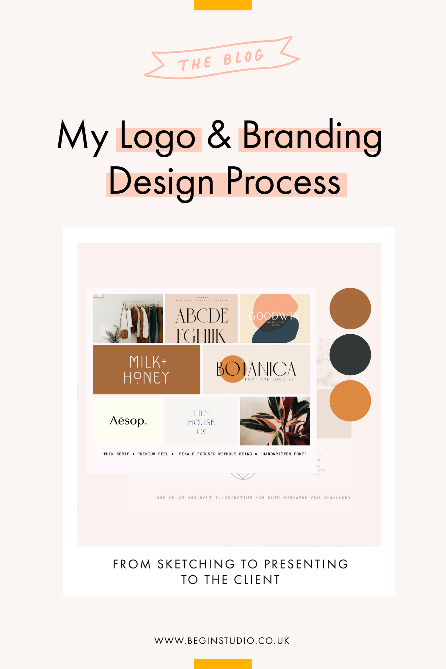 My Logo and Branding Design Process - from sketching to presenting to ...