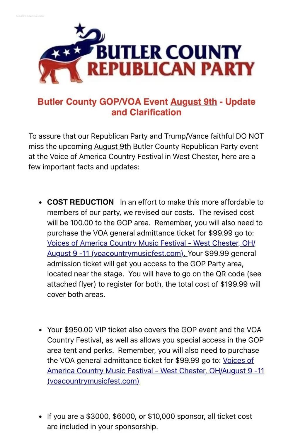 Butler County GOP