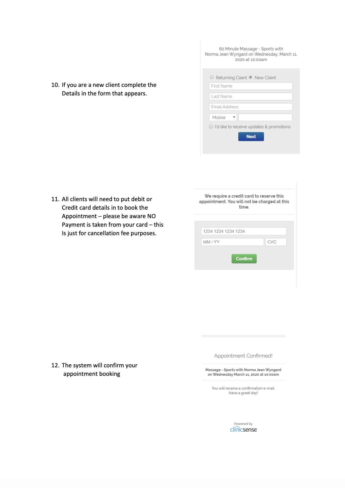 Online Booking for Massage Therapy