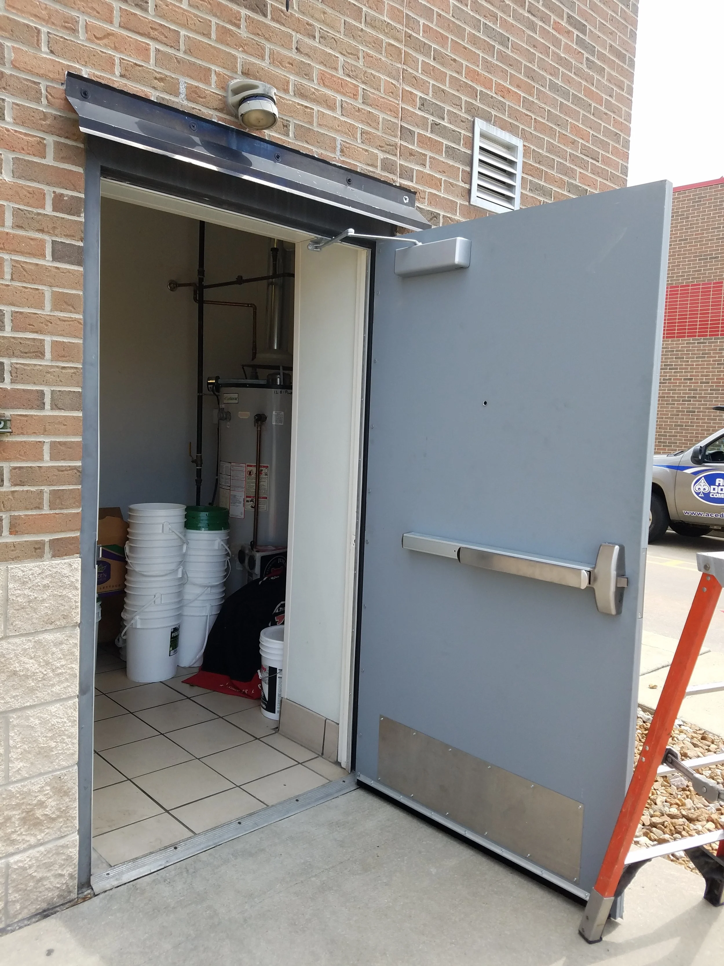 Commercial Entry Door Repairs - Piano Hinges, Door Closers, Storefront ...