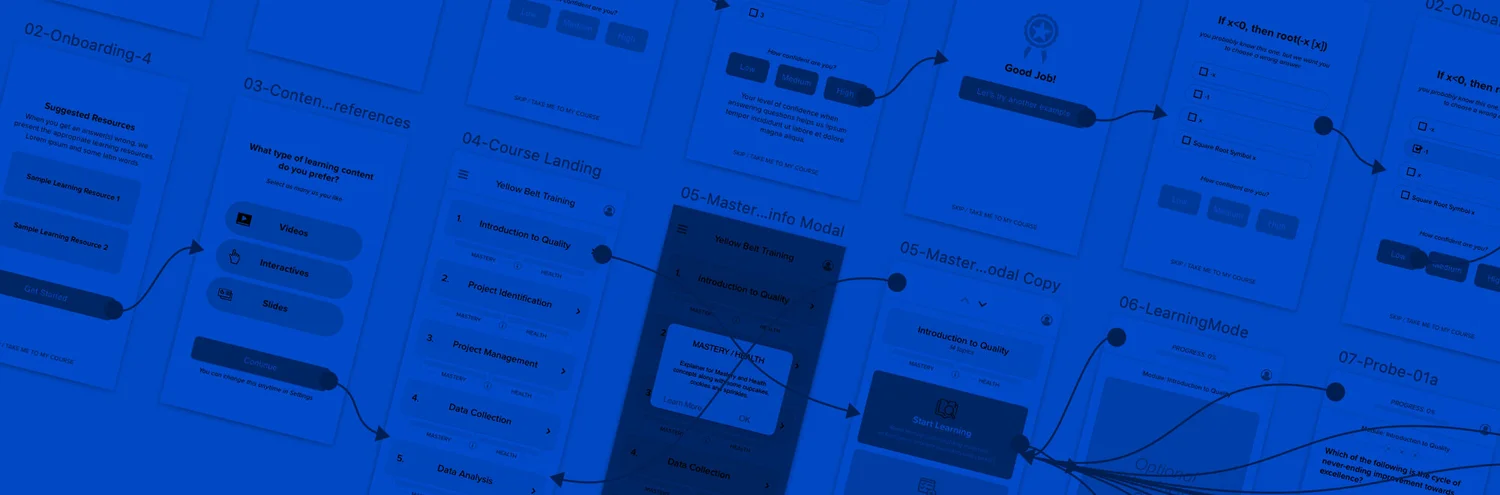 Mobile Adaptive Learning | UX Case Study — Anurag Dommeti