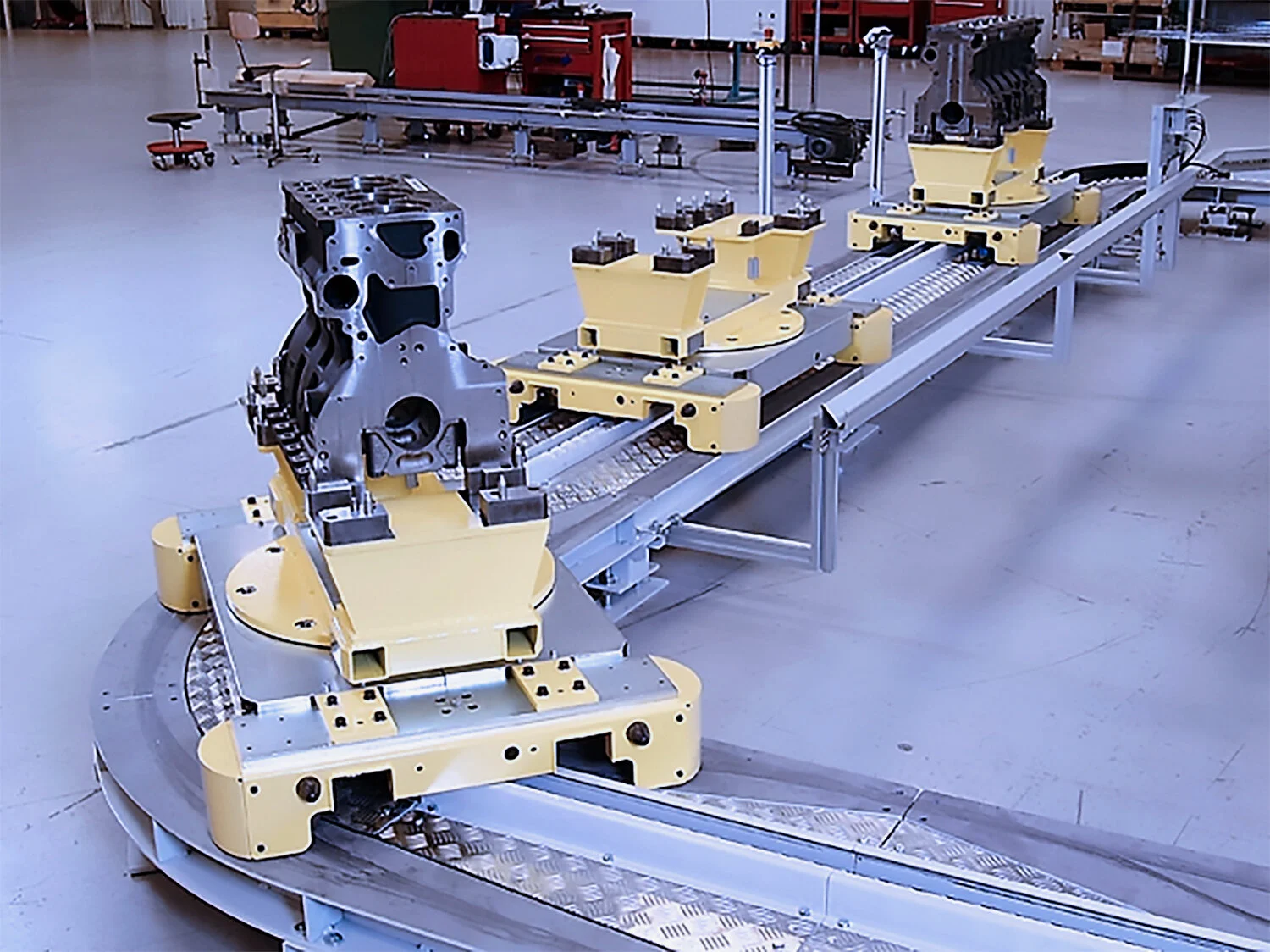 Your workpieces — EWAB Conveyor Automation Systems