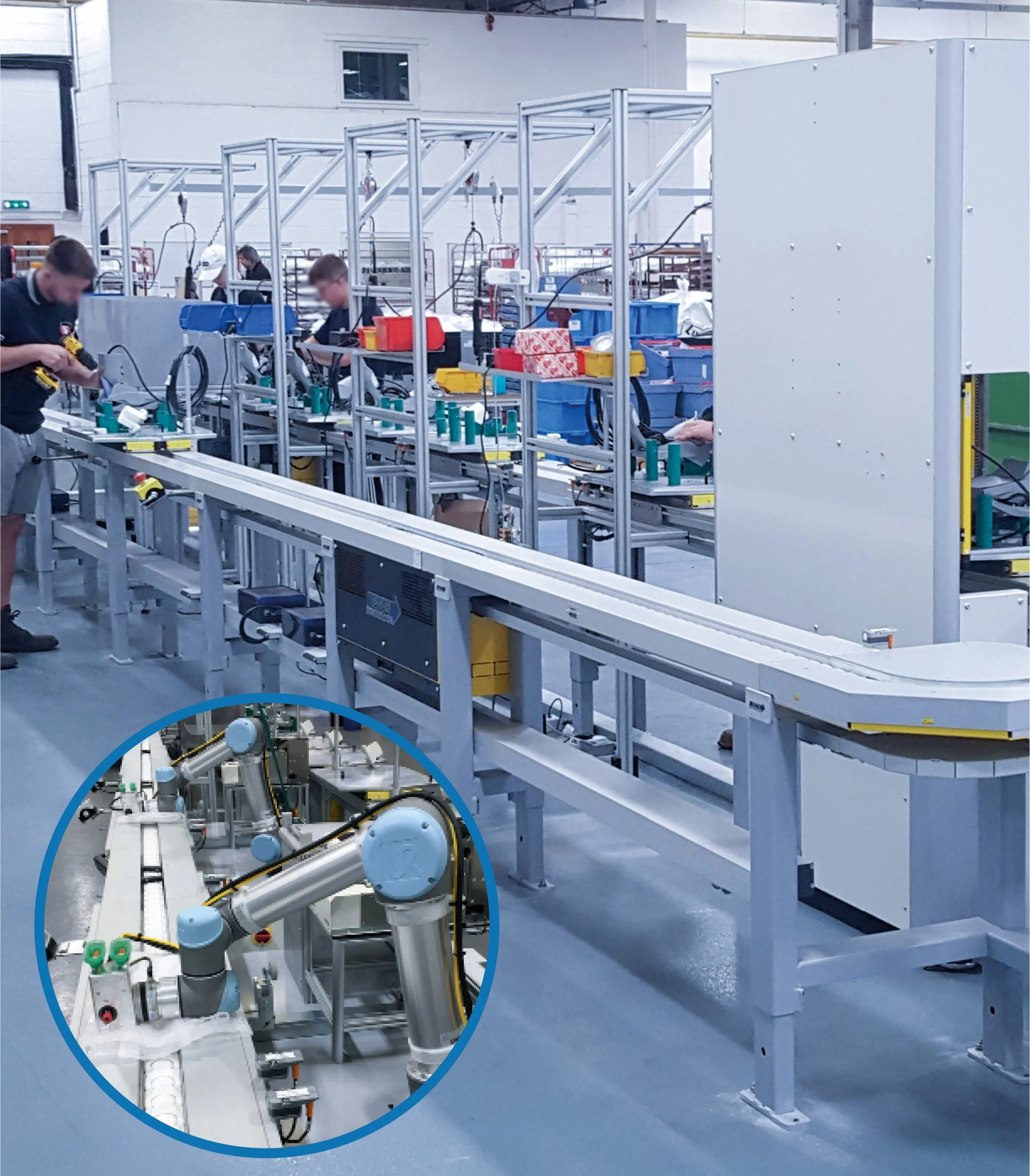 Cobot integrations — EWAB Conveyor Automation Systems