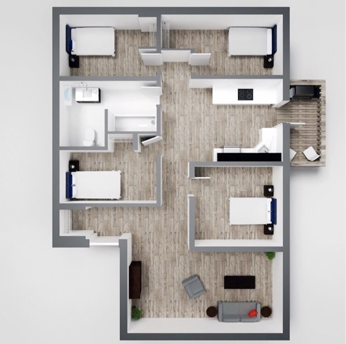 3D Top Down Floor Plans — Nanuk Technologies