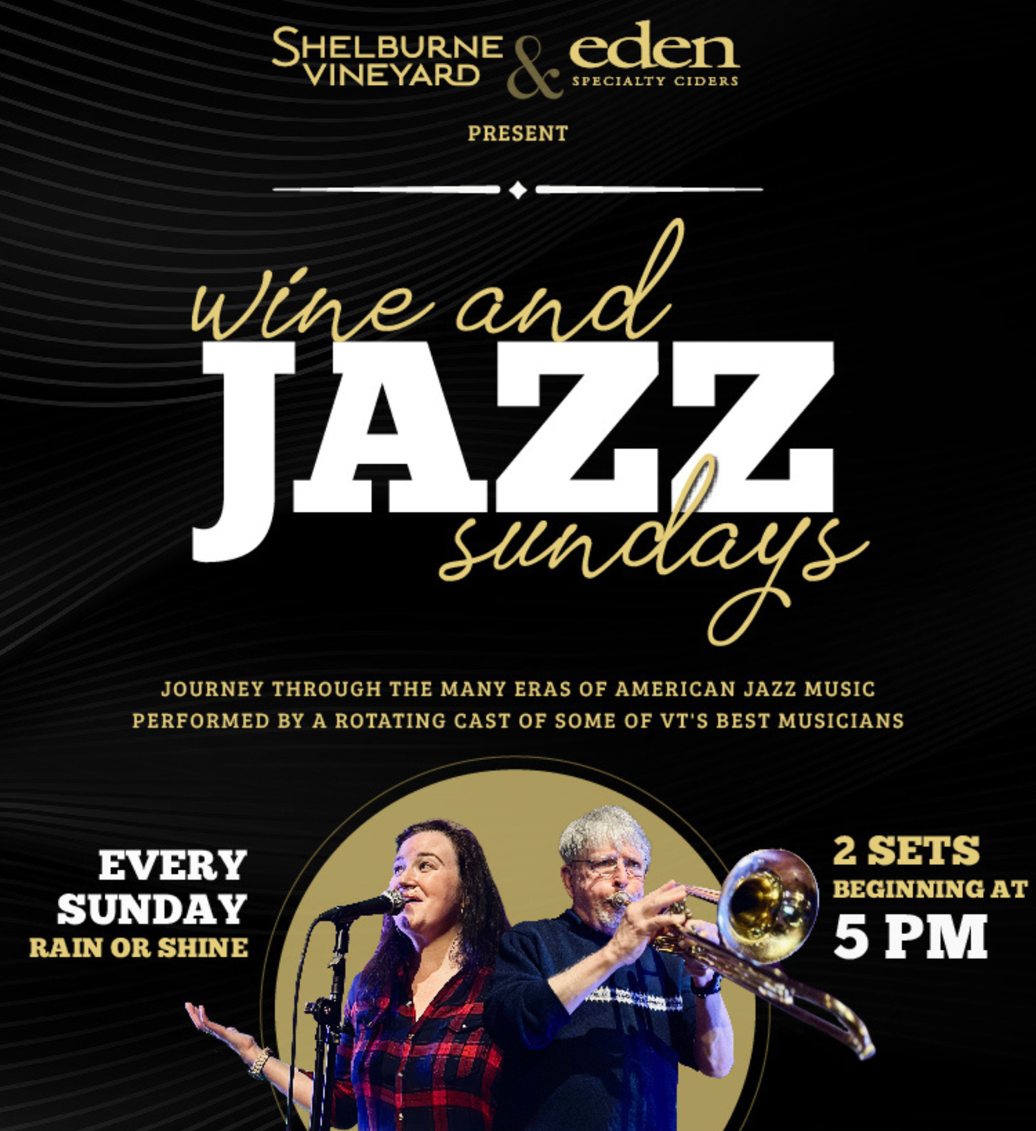 Wine & Jazz Sunday — Shelburne Vineyard