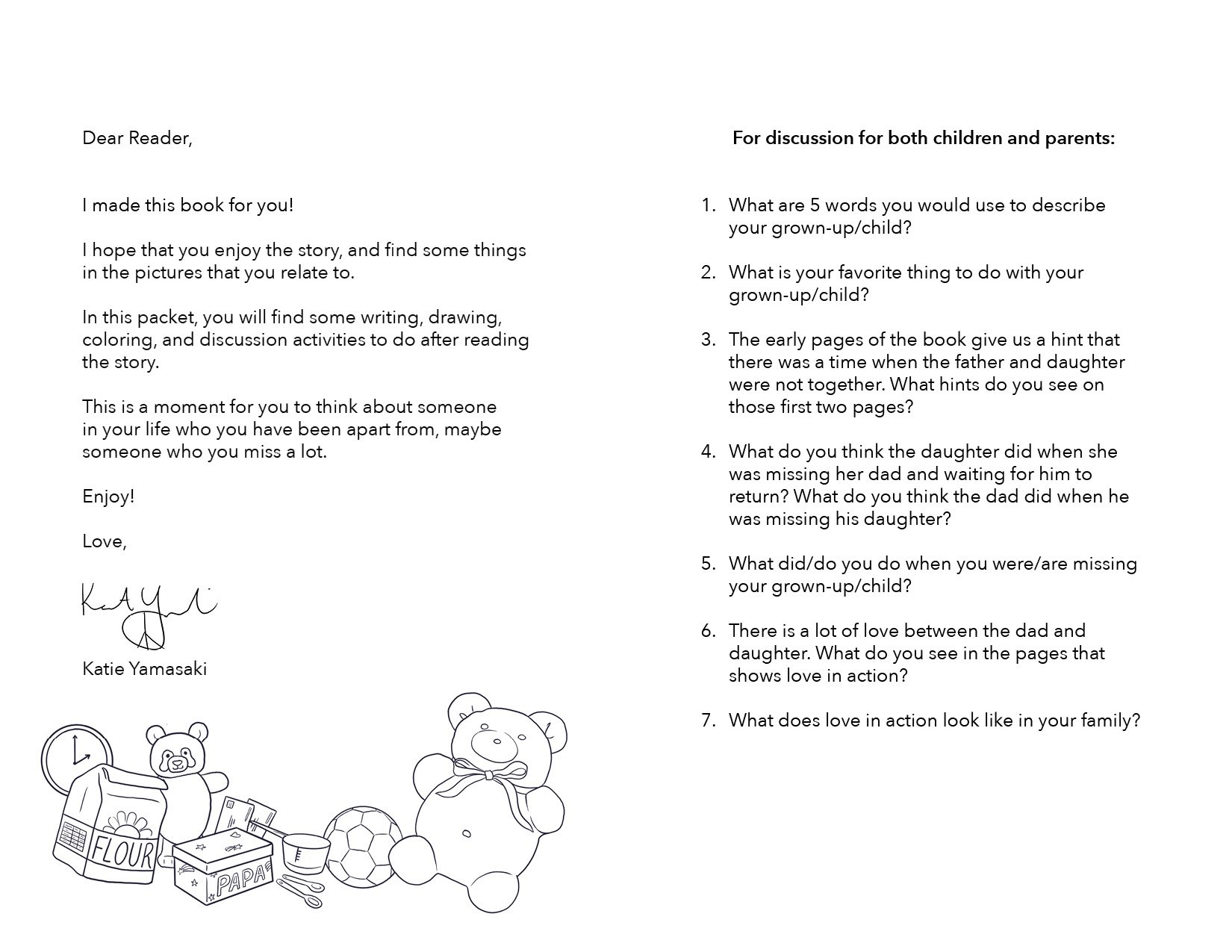 Dad Bakes Activity Packet — Katie Yamasaki
