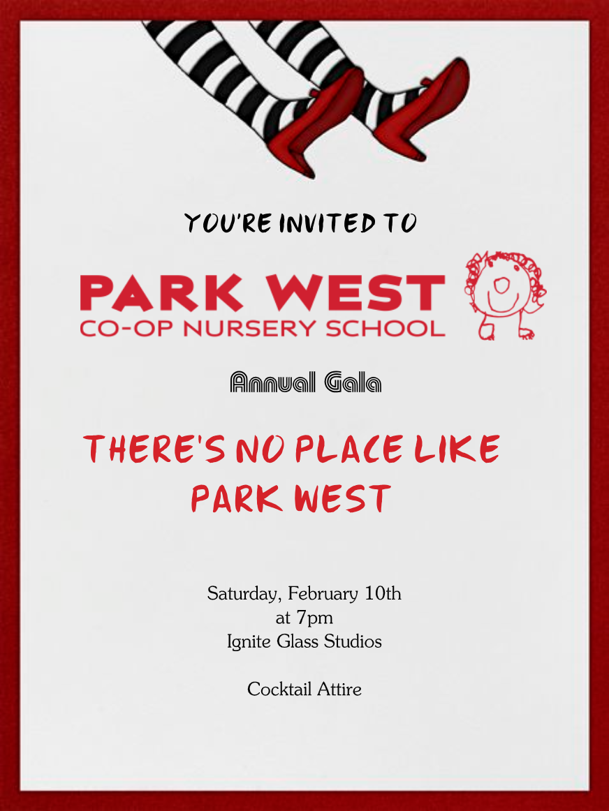 Annual Gala Donations Overview — Park West Cooperative Nursery School ...