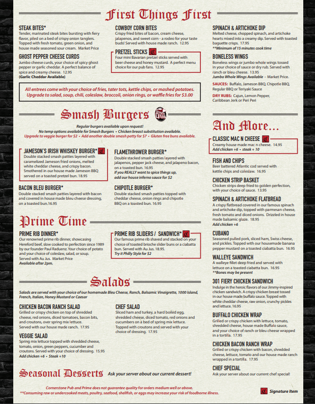 Cornerstone Pub and prime