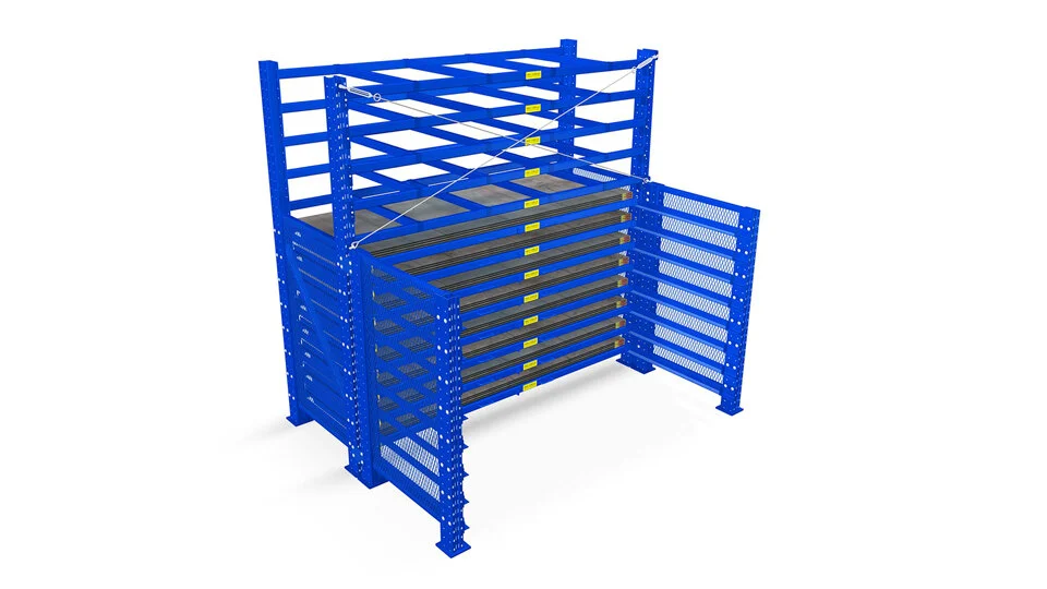 Roll-Out Sheet Rack — Waymarc | Racking, Shelving & Industrial Supplies