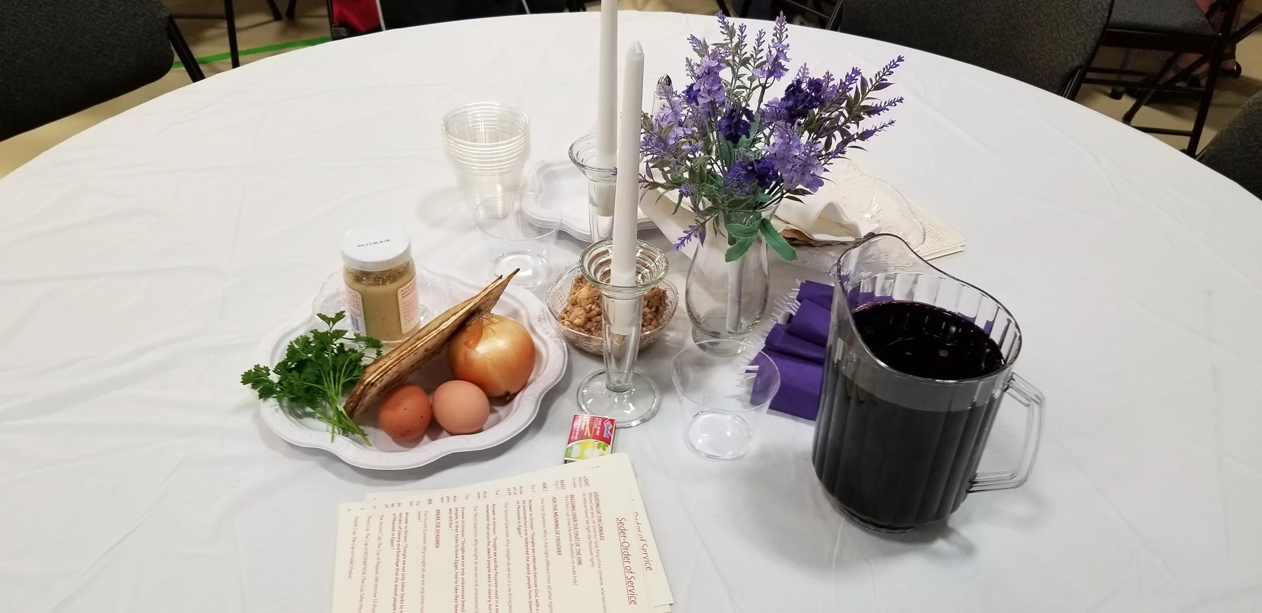 Traditional Full Passover Seder Meal Preparation Instructions — Light ...