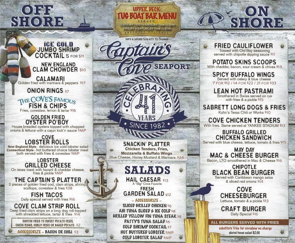 Upper Deck Restaurant — Captain's Cove Seaport