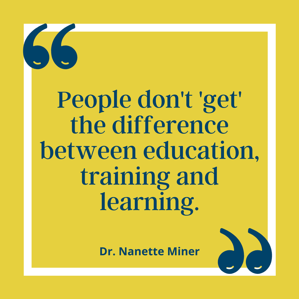 The Difference Between Education, Training, and Learning — The Training ...