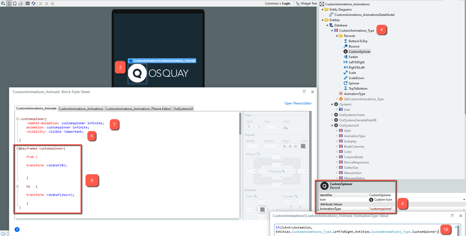HOW TO EASILY ADD ANIMATIONS IN OUTSYSTEMS — OSQuay