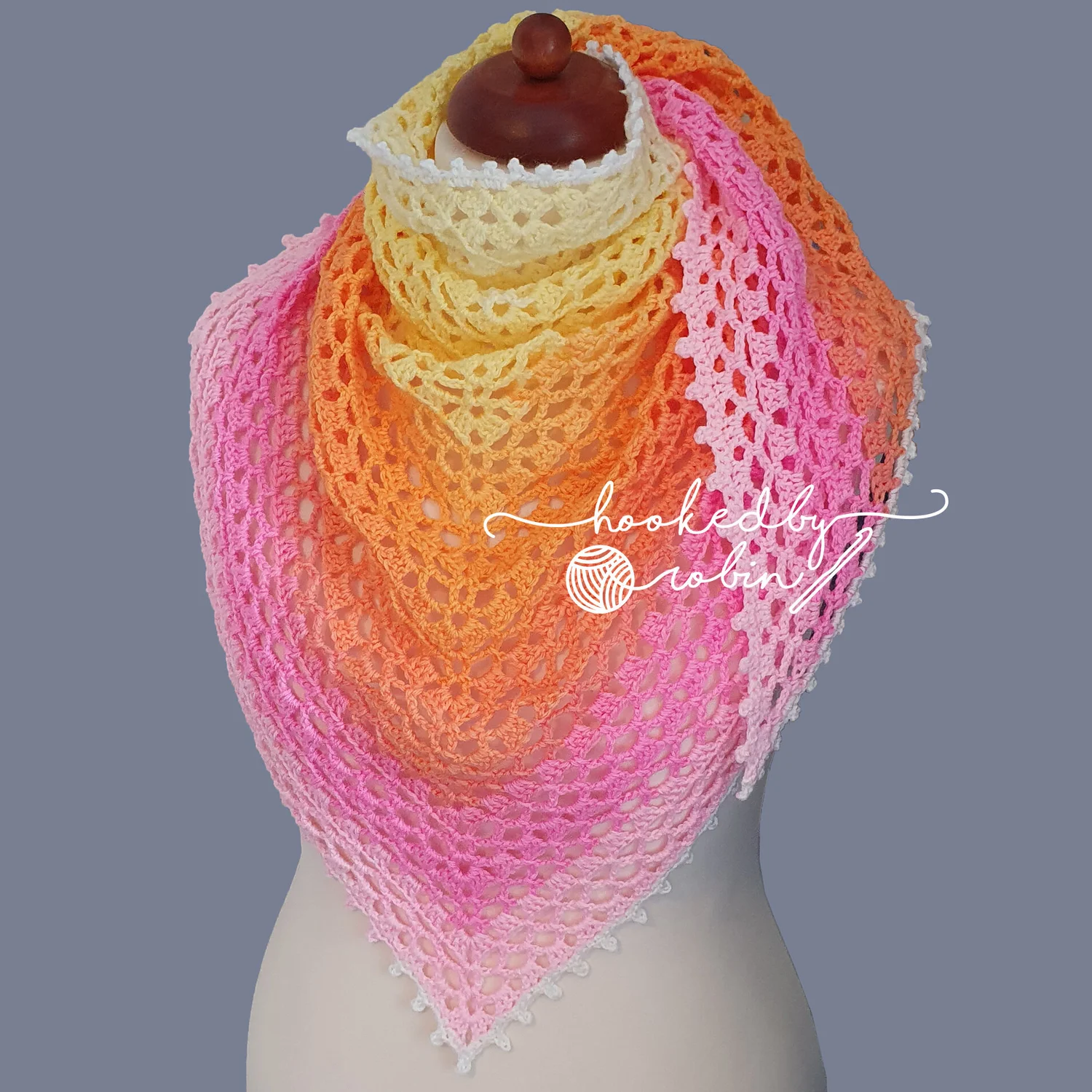 Crochet Spring Shawl Pattern — Hooked by Robin