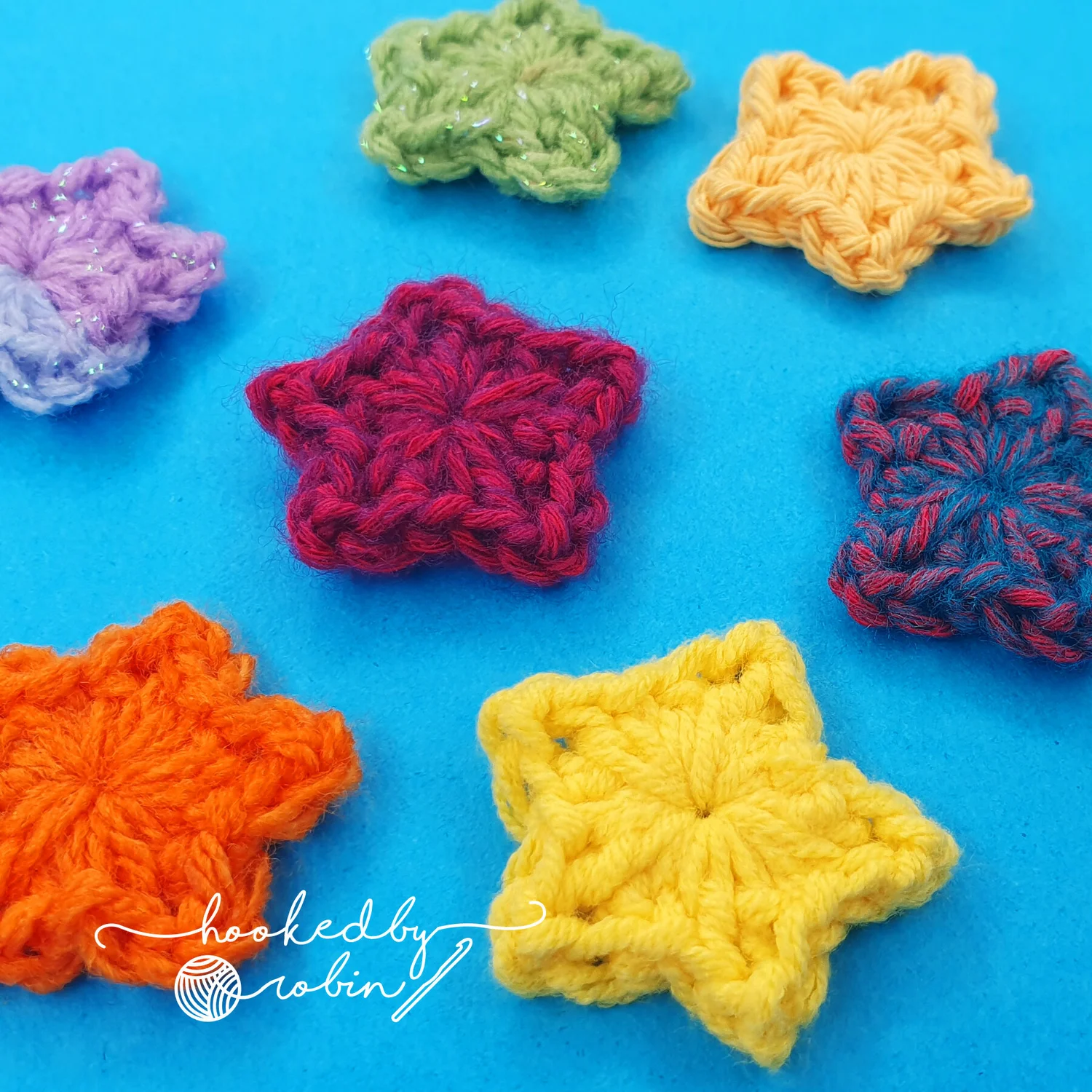 How to Crochet Tiny Stars — Hooked by Robin