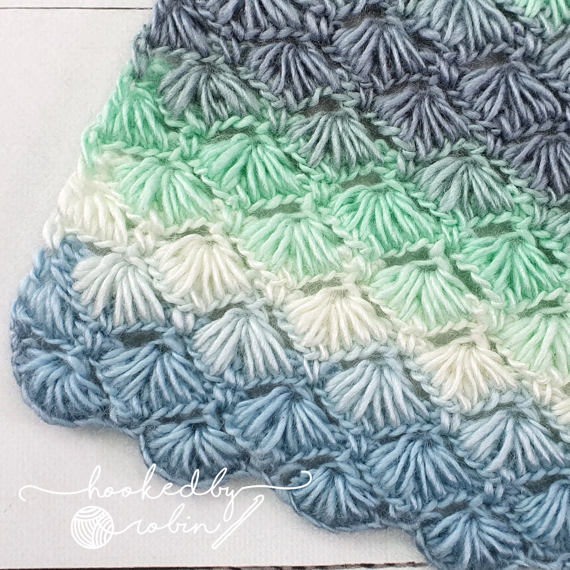 Crochet Puff Shell Star Stitch Written Pattern — Hooked by Robin