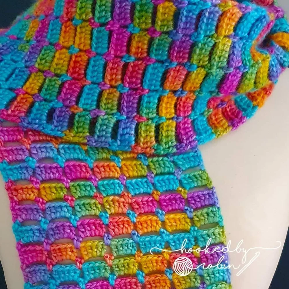 Crochet Picasso Yarn Scarf [Free Video Tutorial & Written Pattern ...