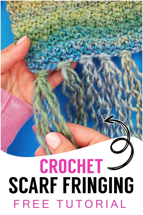 How to Add a Fringe to a Crochet Scarf [Free Video Tutorial & Written ...